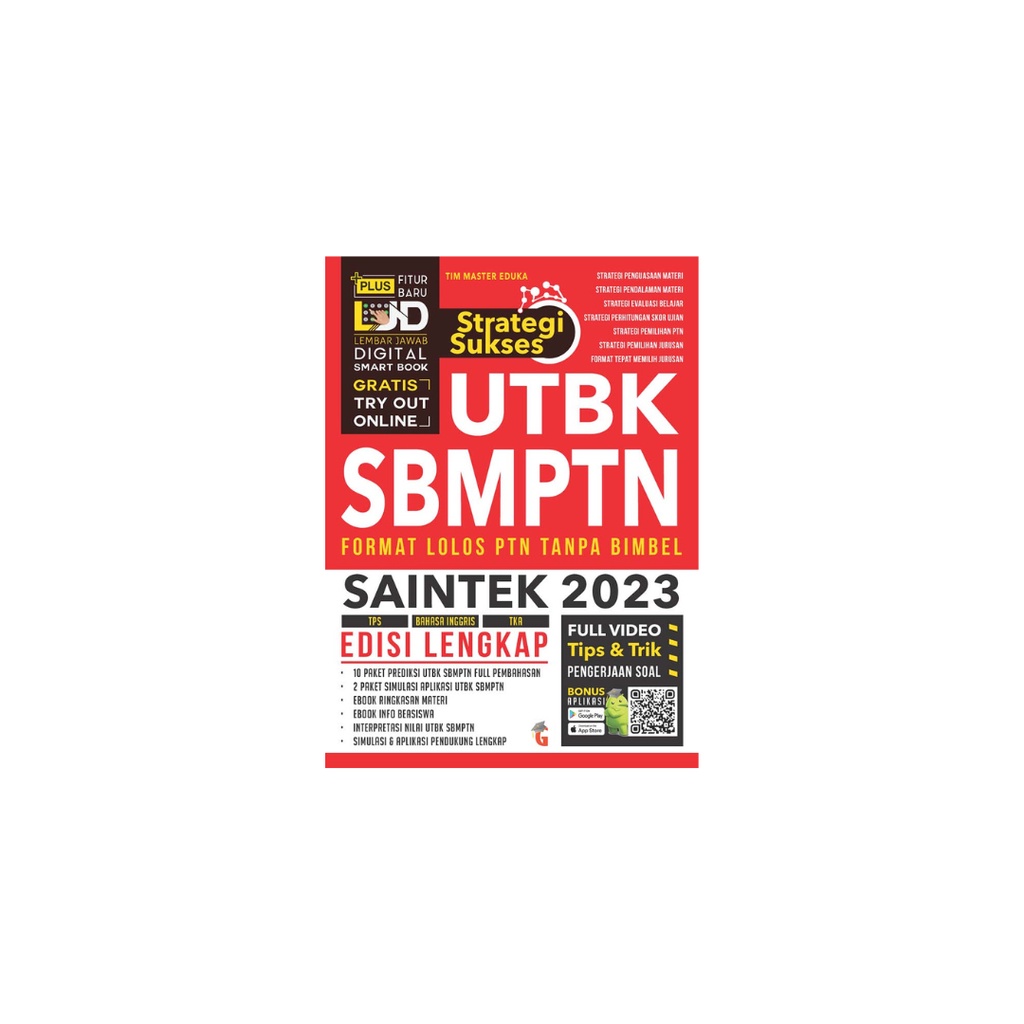 Jual Buku SBMPTN 2023, STRATEGI SUKSES UTBK SBMPTN SAINTEK / SOSHUM 2023, Buku UTBK 2023 ...