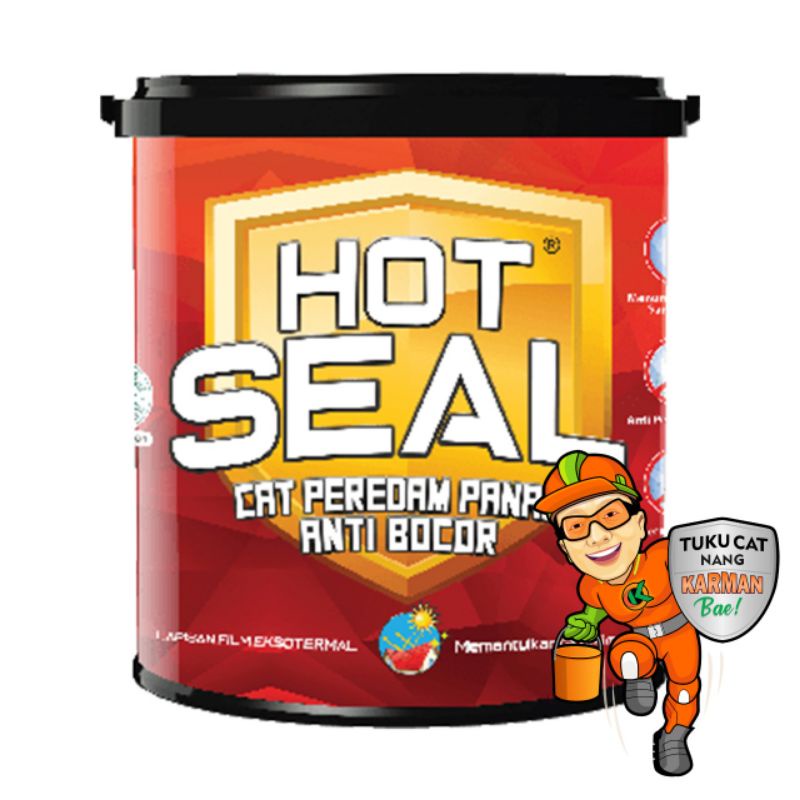 Jual CAT TEMBOK HOT SEAL - CAT TEMBOK PEREDAM PANAS ANTI BOCOR UKURAN - 1 KG | Shopee Indonesia
