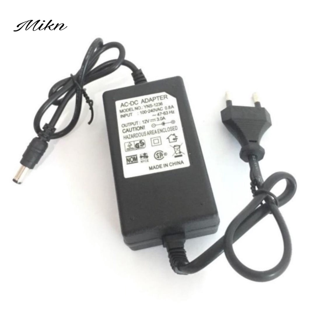 Jual ADAPTOR DC 12V 2A 3AMURNI TRAFO POWER SUPPLY UNTUK LAMPU STRIP MIK ...