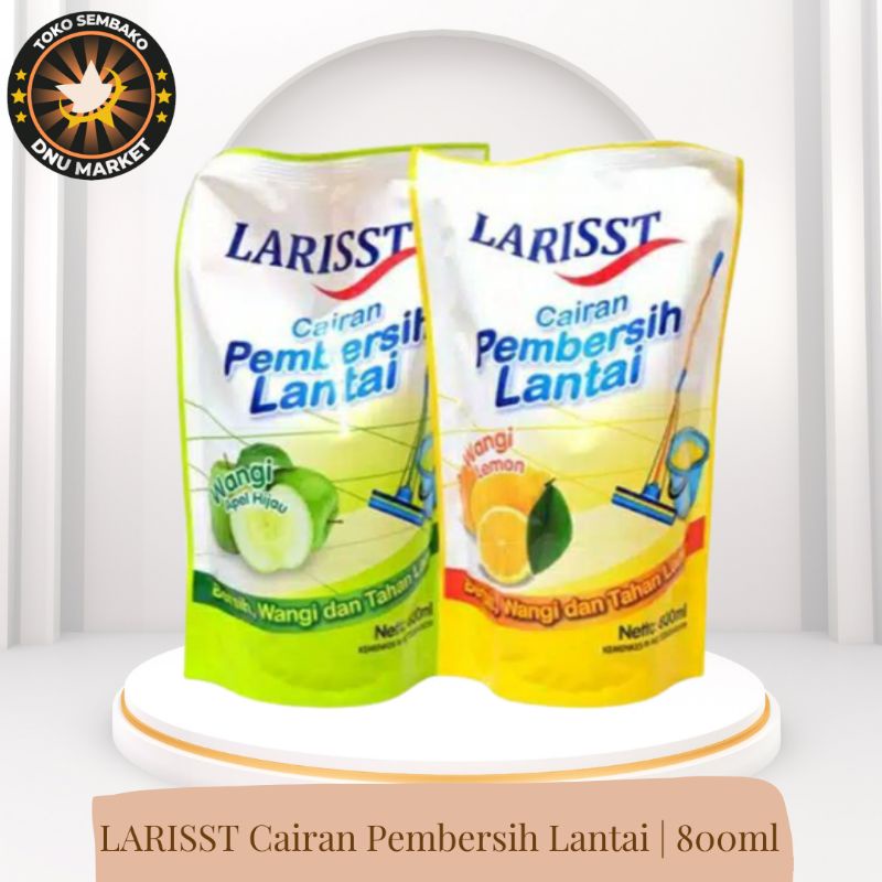 Jual LARISST PEMBERSIH LANTAI APEL ATAU LEMON | 800ml | Shopee Indonesia