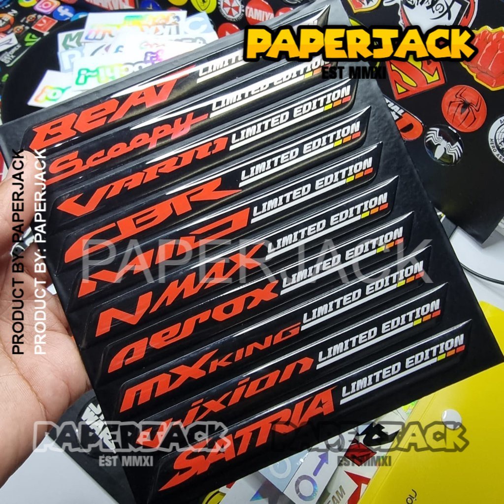 Jual STIKER RESIN LENTUR TIMBUL MOTOR LIMITED EDITION PREMIUM GRADE ...