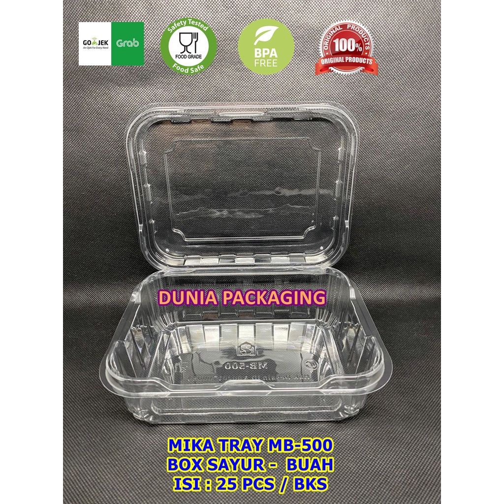 Jual Mika MB 500 ISI 25 pcs TRAY BUAH /Kotak sayuran SAYUR makanan ...