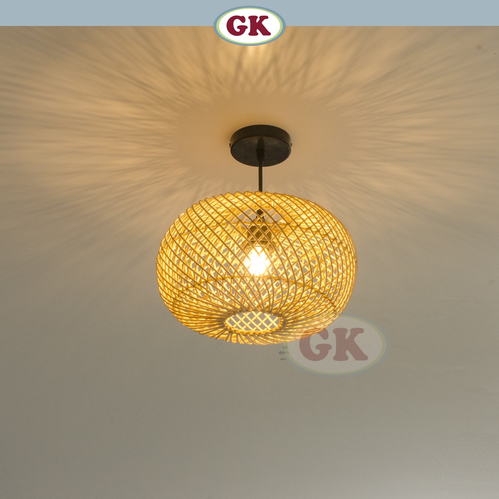 Jual Kap Lampu Gantung Rotan BASIC 45 D30 - Rattan Unique Interior Lamp Decoration For Cozy Cafe ...