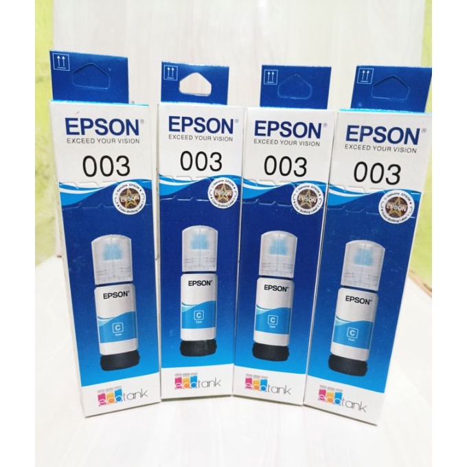 Jual TINTA 003 Premium Cyan (Biru) For Ink L1110 L3110 L3150 L3156 ...