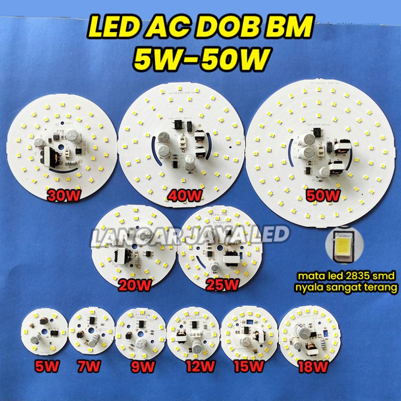 Jual PCB LED AC BM Watt 7,9,12,15,18~Lancar Jaya Led~ | Shopee Indonesia