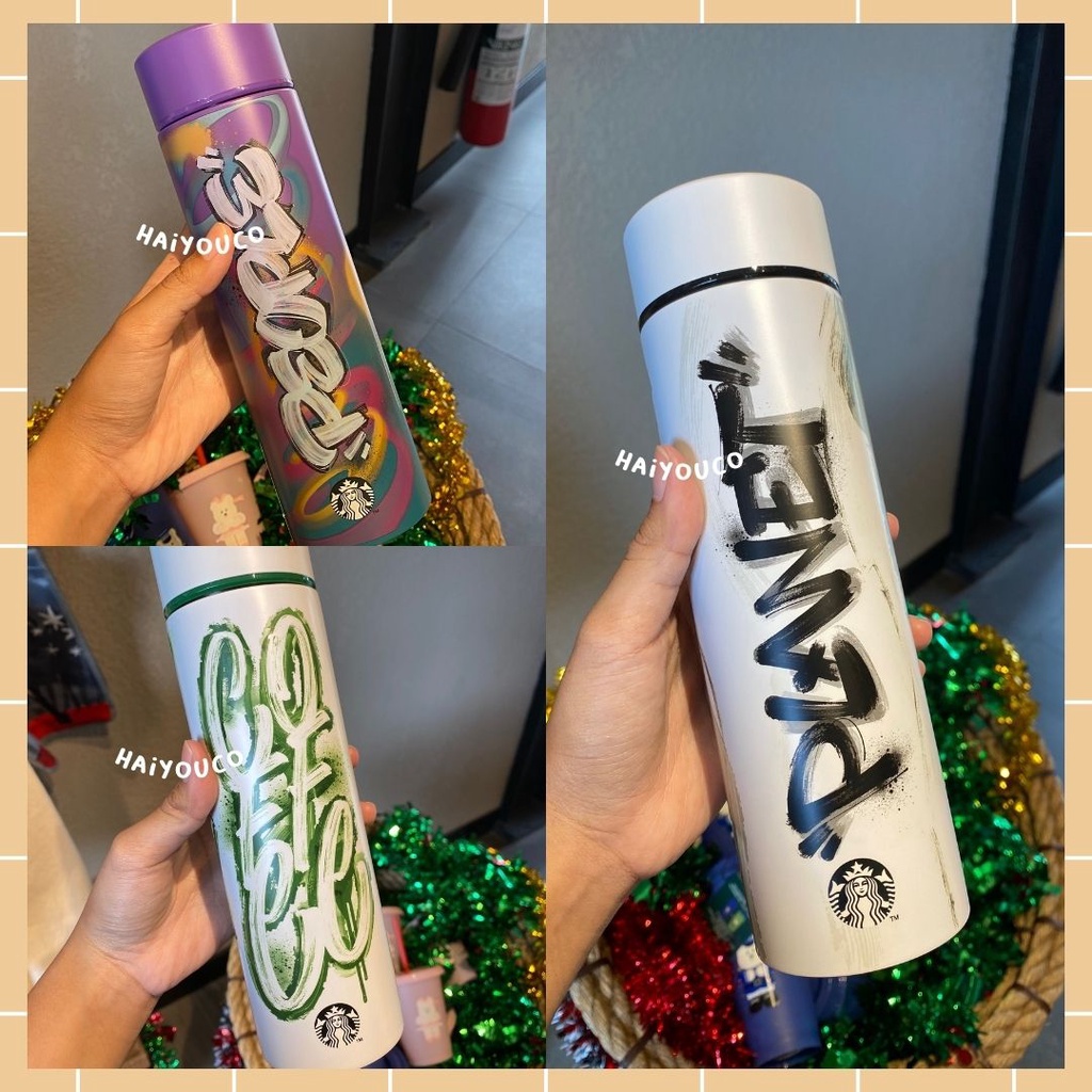 Jual Tumbler Starbucks Street Art Holiday 2022 / Botol Minum Starbucks ...