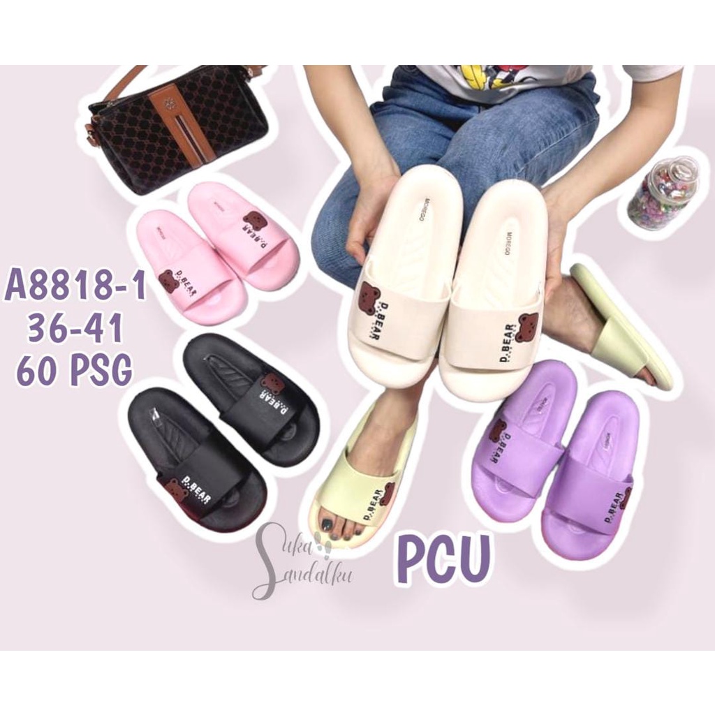 Jual Sandal Wanita Selop Miniso Kekinian Empuk Elastis Anti Slip ...