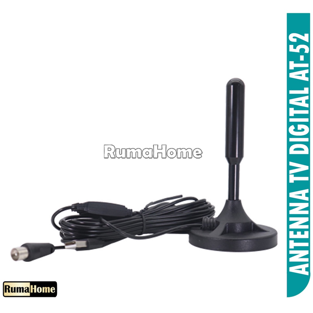 Jual ANTENA STICK TV DIGITAL INDOOR DVB T2 28DB HIGH GAIN AT-052 AT-053 ...