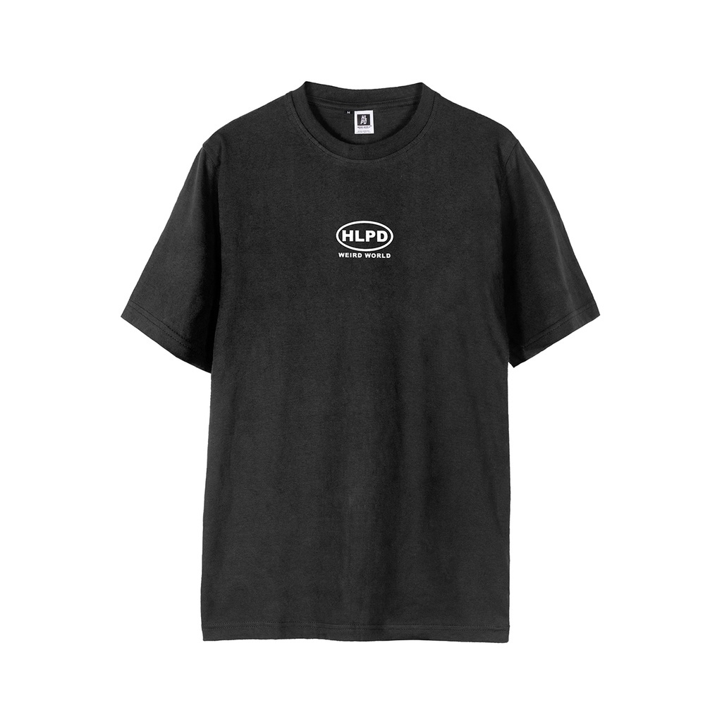 Jual HLPD WeirdWorld | T shirt | Kaos Basic Logo cotton 24s Black ...