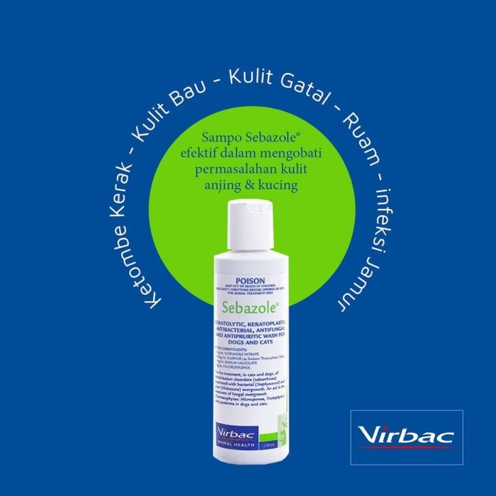 Jual Shampoo Virbac Sebazole 250ml | Shopee Indonesia