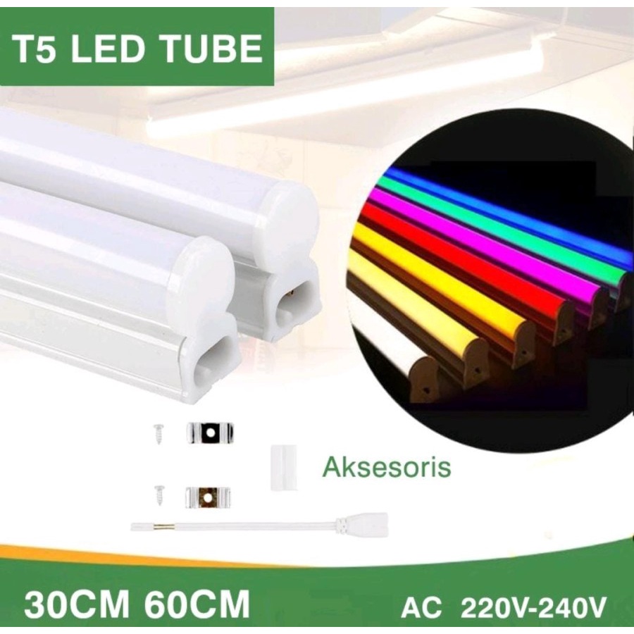 Jual Lampu TL Neon T5 LED 5/9/15/19W Tube Warna Warni/Lampu neon led ...