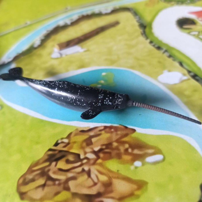 Jual Figure Mainan Miniatur Ikan Paus Narwhale 8 cm ii11 Animal Figure ...