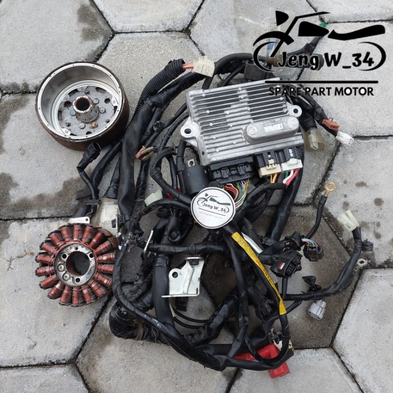 Jual ACG PENGAPIAN FULLSET ECU KABEL BODY SPULL MAGNET ALL NEW NMAX 155 ...