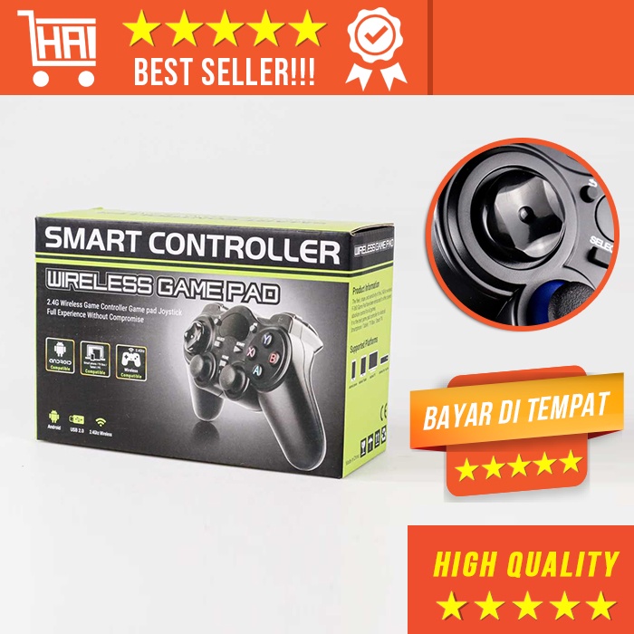 Jual GAMEPAD WIRELESS ORIGINAL DUAL SHOCK PC TV BOX SMART TV JOYSTICK ...