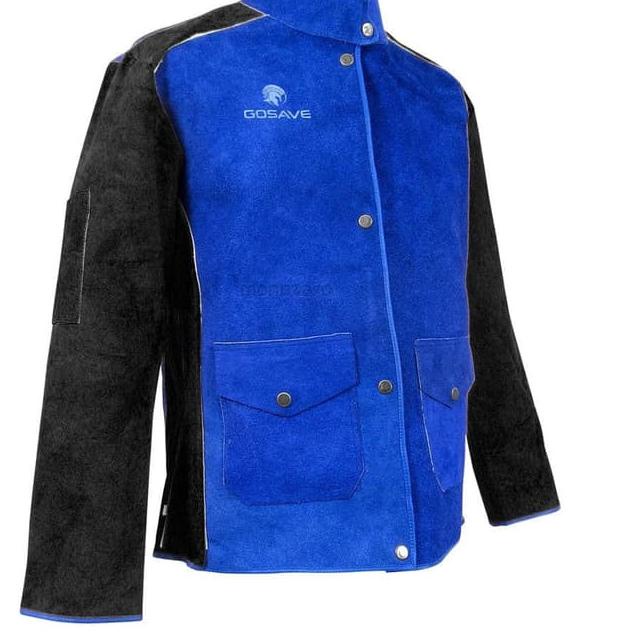 Jual Jaket Las Full Kulit Leather Welding Jacket GOSAVE | Shopee Indonesia