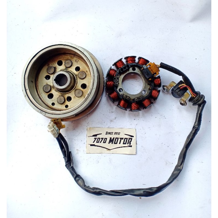 Jual magnet spul MX New 135 5Speed original flywheel rotor sepul stator ...