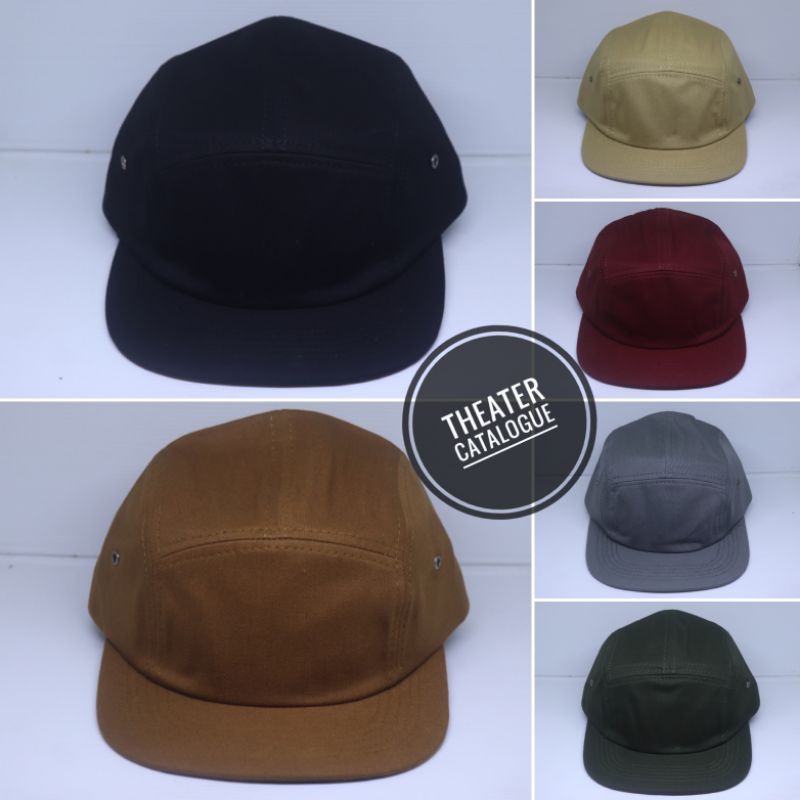 Jual TOPI 5 PANEL TWILL POLOS PREMIUM | TOPI 5PANEL POLOS PREMIUM ...
