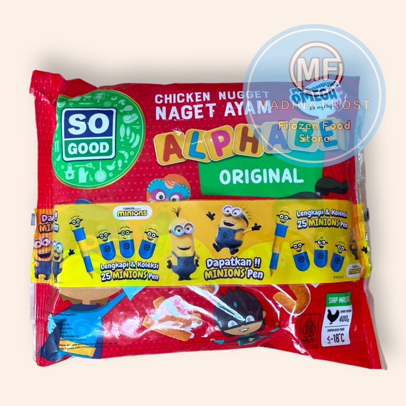 Jual SO GOOD CHICKEN NUGGET ALPHABET 400g | Shopee Indonesia