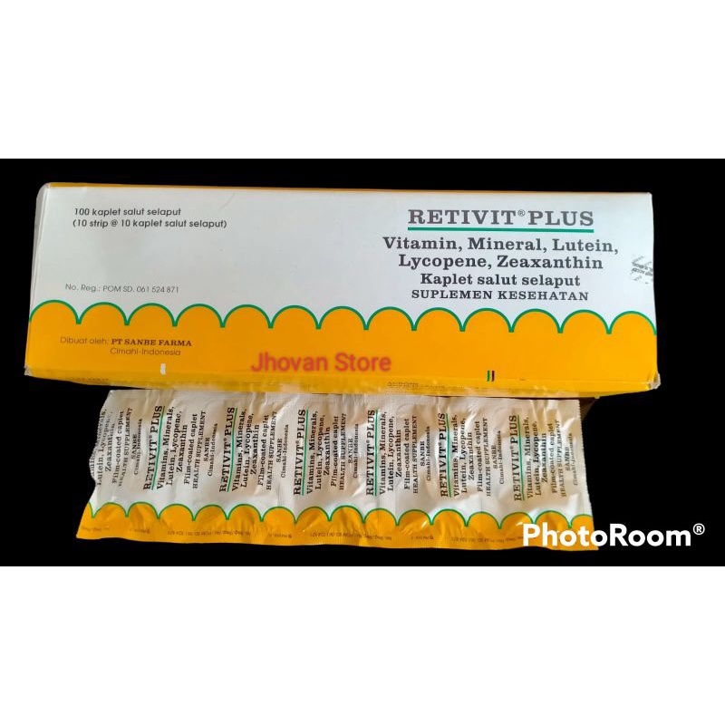 Jual RETIVIT PLUS 10 tablet ~ sebagai antioksidan untukmenjaga dan ...