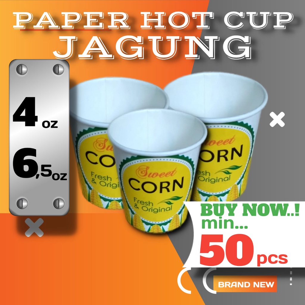 Jual Paper Cup Jagung Jasuke Papper Peper Tempat Gelas Cangkir Mug Hot ...