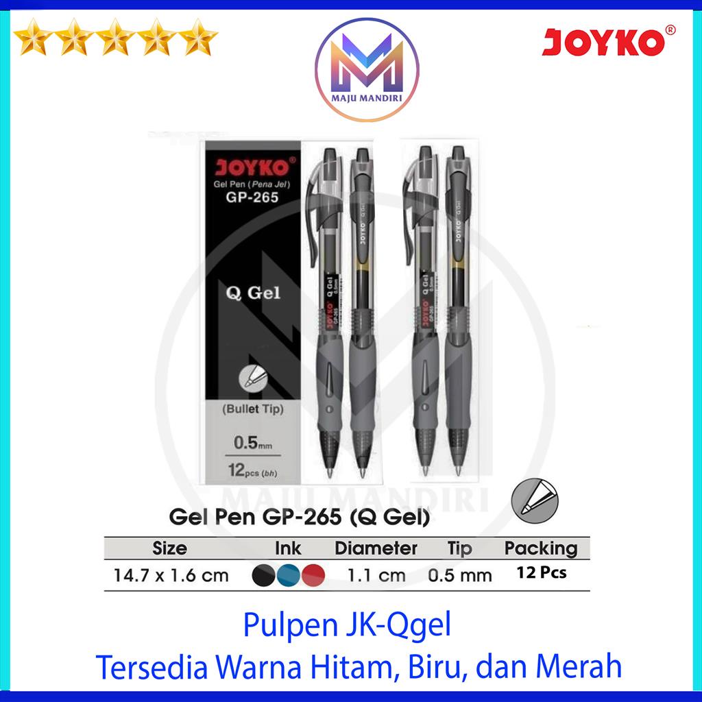 Jual Pen Gel Joyko Qgel GP265 / Pulpen Cair Cetek GP 265 Pen Q Gel | Shopee Indonesia