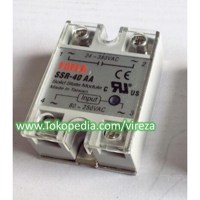 Jual Solid state relay Fotek SSR-40AA SSR 40AA AC CONTROL AC 40A | Shopee Indonesia