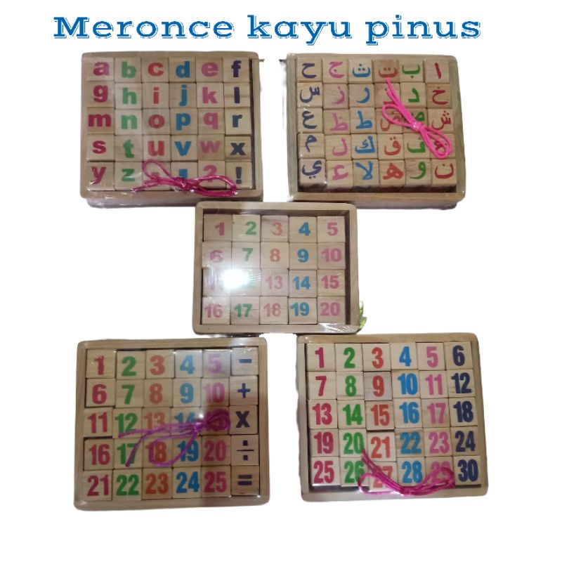 Jual Mainan Balok Meronce Huruf, Angka, dan Hijaiyah | Shopee Indonesia