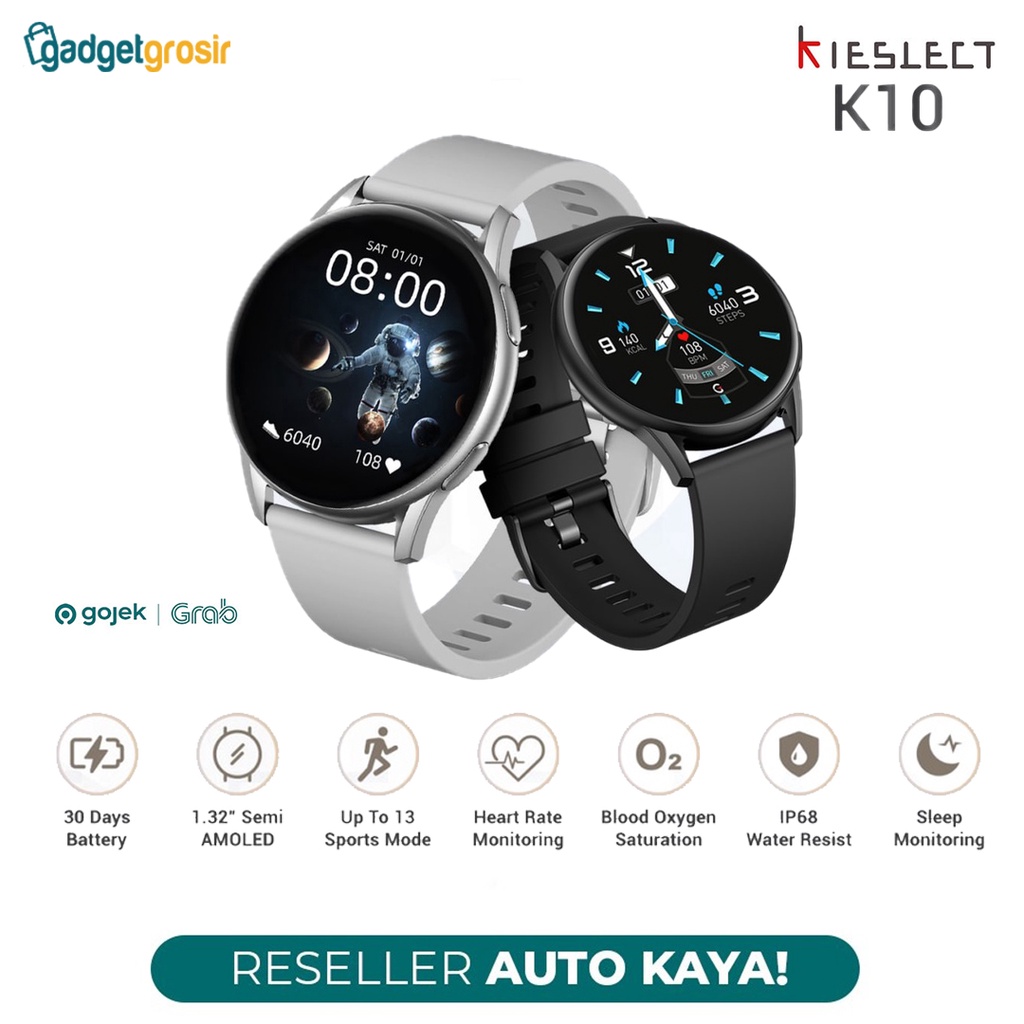 Jual KIESLECT K10 Smartwatch Semi AMOLED Display 1.32" IP68 Waterproof ...