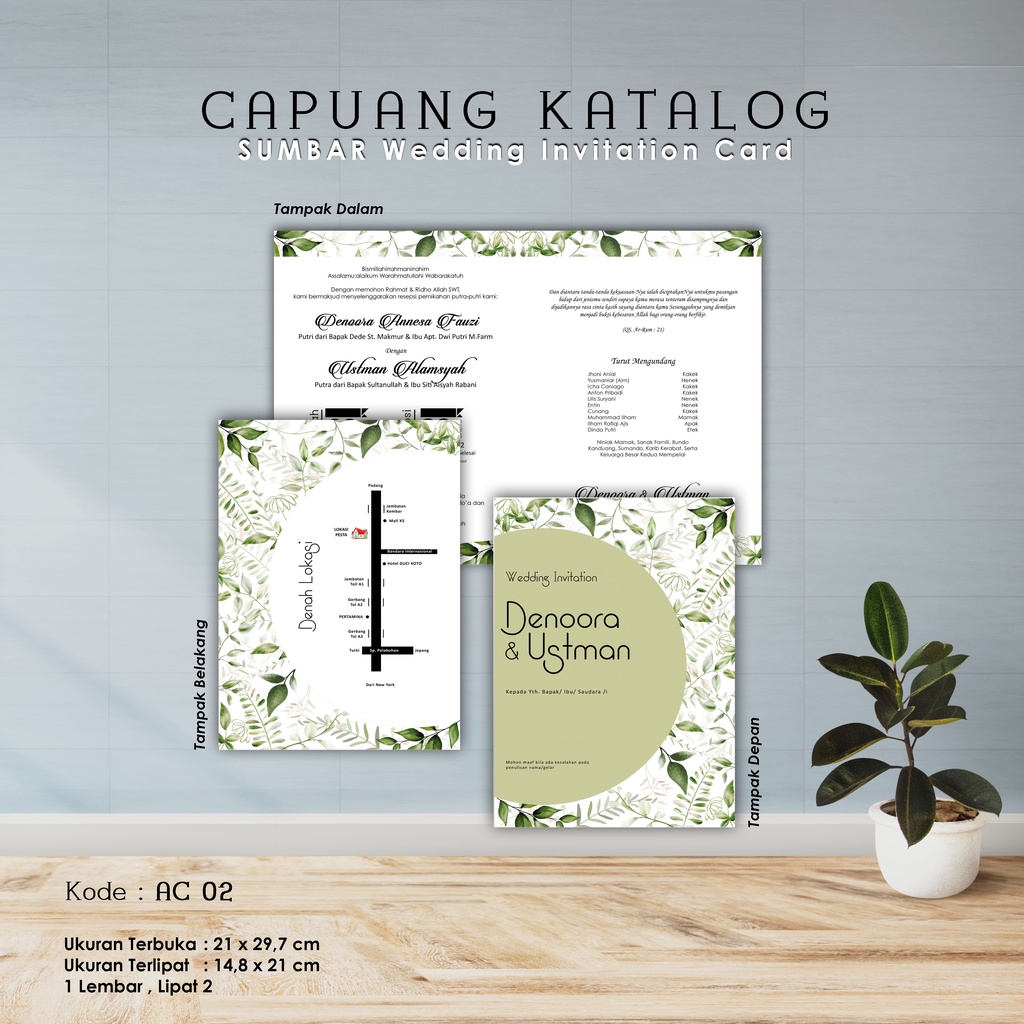 Jual Undangan Baralek Murah Rancak, Undangan Pernikahan | Shopee Indonesia