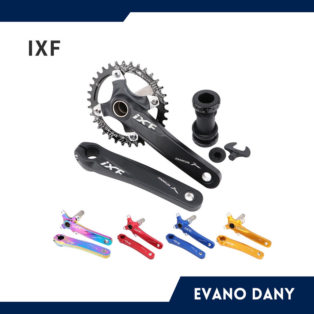 Jual Crank Arm IXF BCD 104 MTB Include BB tanpa Chainring Hollowtech 2 ...