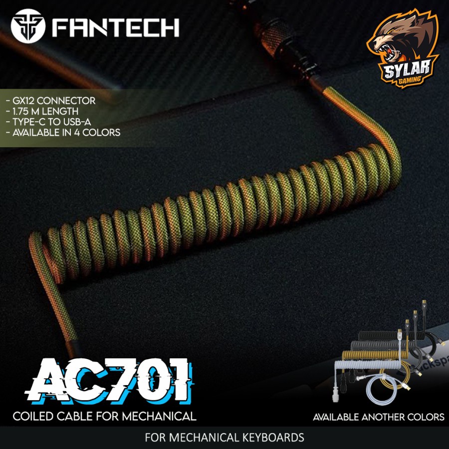 Jual Fantech AC701 / AC-701 Coiled Cable for Mechanical Gaming Keyboard | Shopee Indonesia