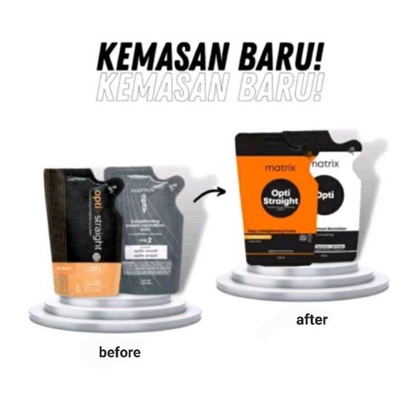 Jual Matrix Mini Optistraight 125ml x 2step Obat Pelurus Rambut ...