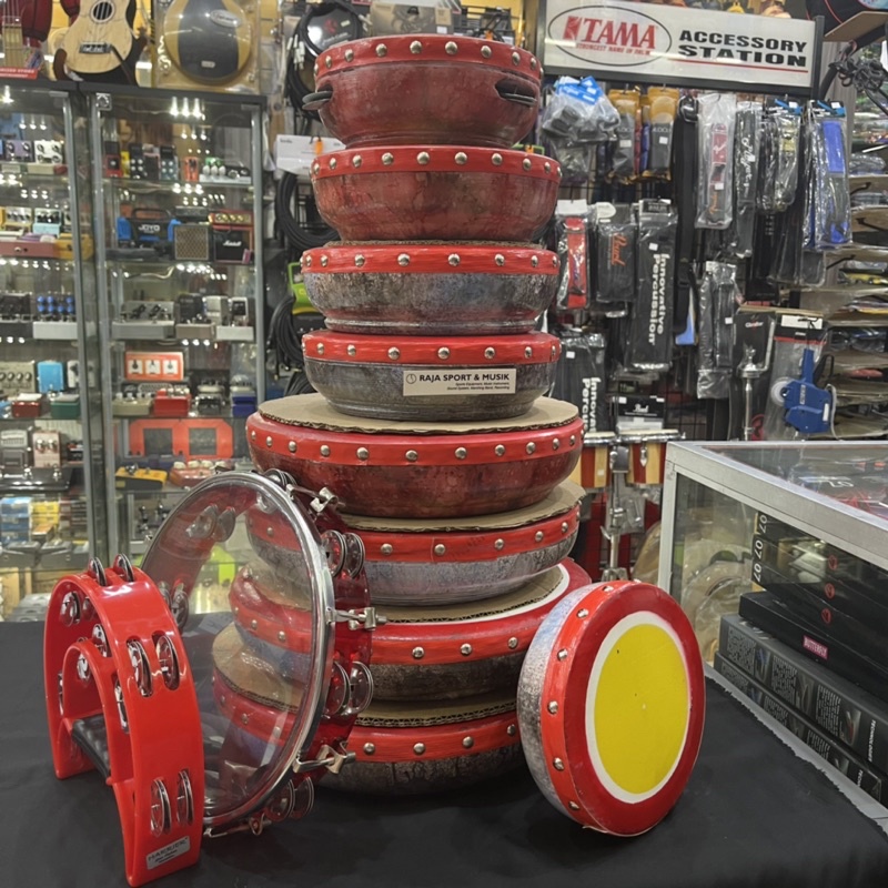 Jual REBANA MARMER ISI 10 - PAKET REBANA TARA + TAMBORINE - MARBLE ...