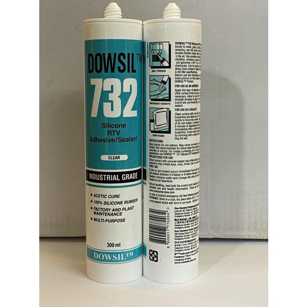 Jual dowsil 732 / dowsil 732 silicone rtv adhesive/sealant | Shopee ...
