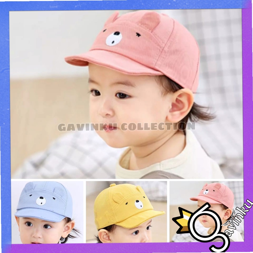 Jual Topi Bayi Laki Laki Perempuan Motif Bordir Beruang Bobo Murah Baru ...