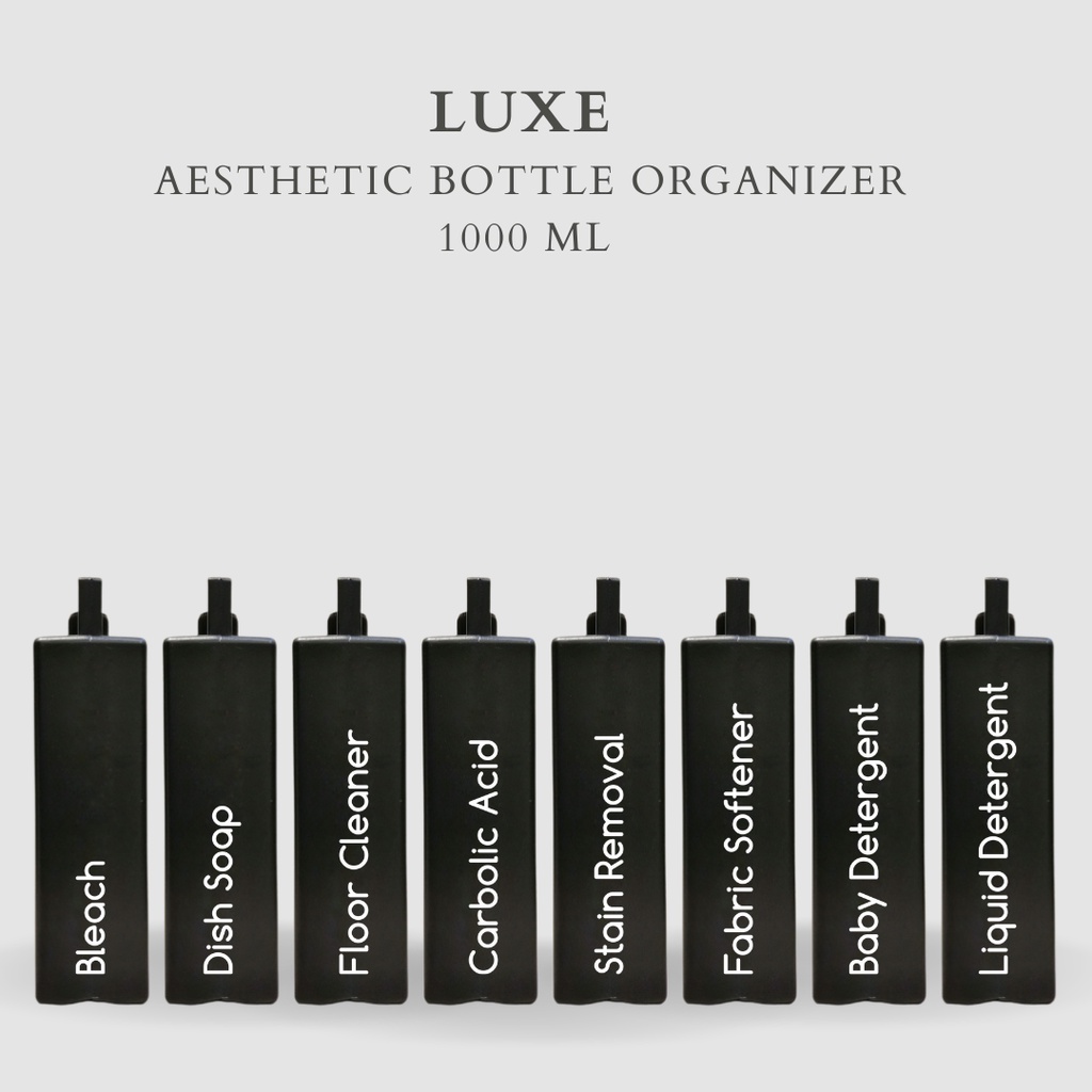 Jual PREMIUM LUXE Liquid Laundry Botol HITAM 1000 ml Aesthetic Bottle ...