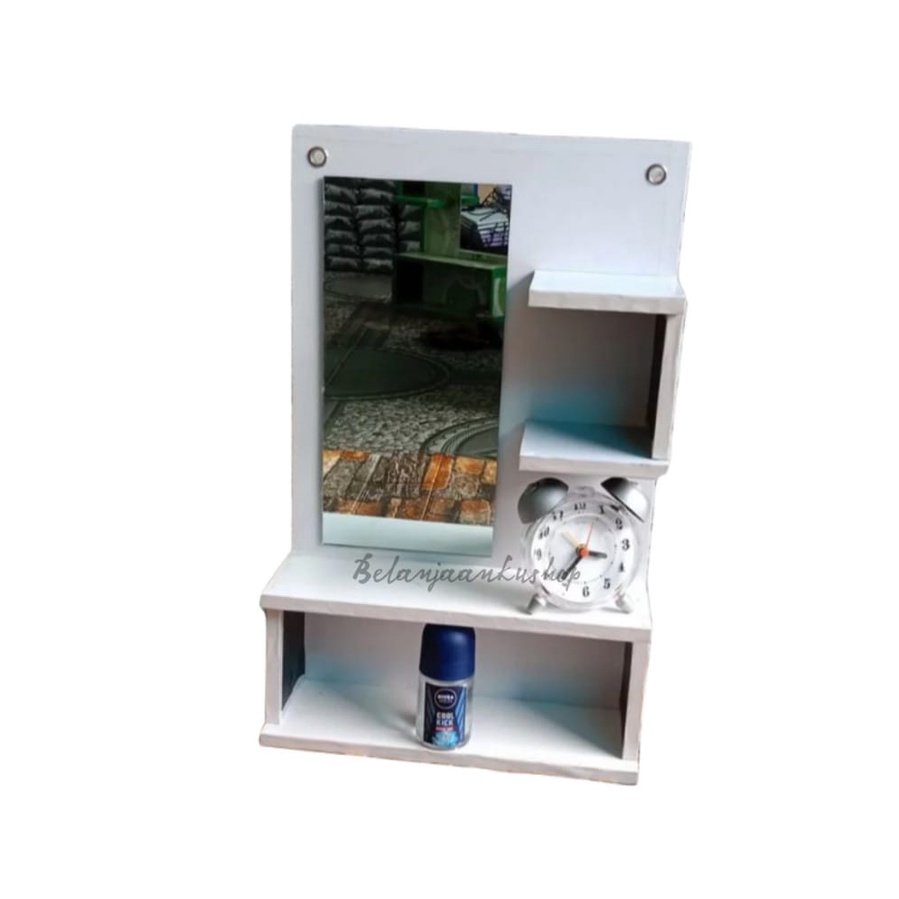 Jual Rak Kosmetik Rias Gantung / Meja Kosmestik Rias Cermin Kaca Mini ...