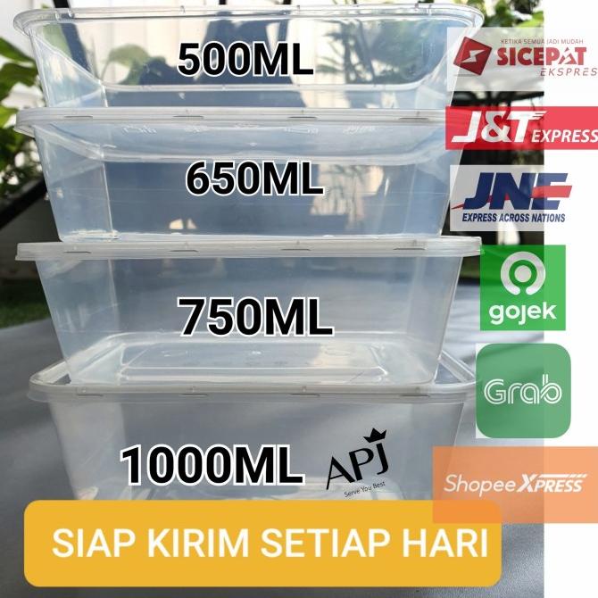 Jual Kotak Makan Plastik 750ml Thinwall Food Container Shopee Indonesia