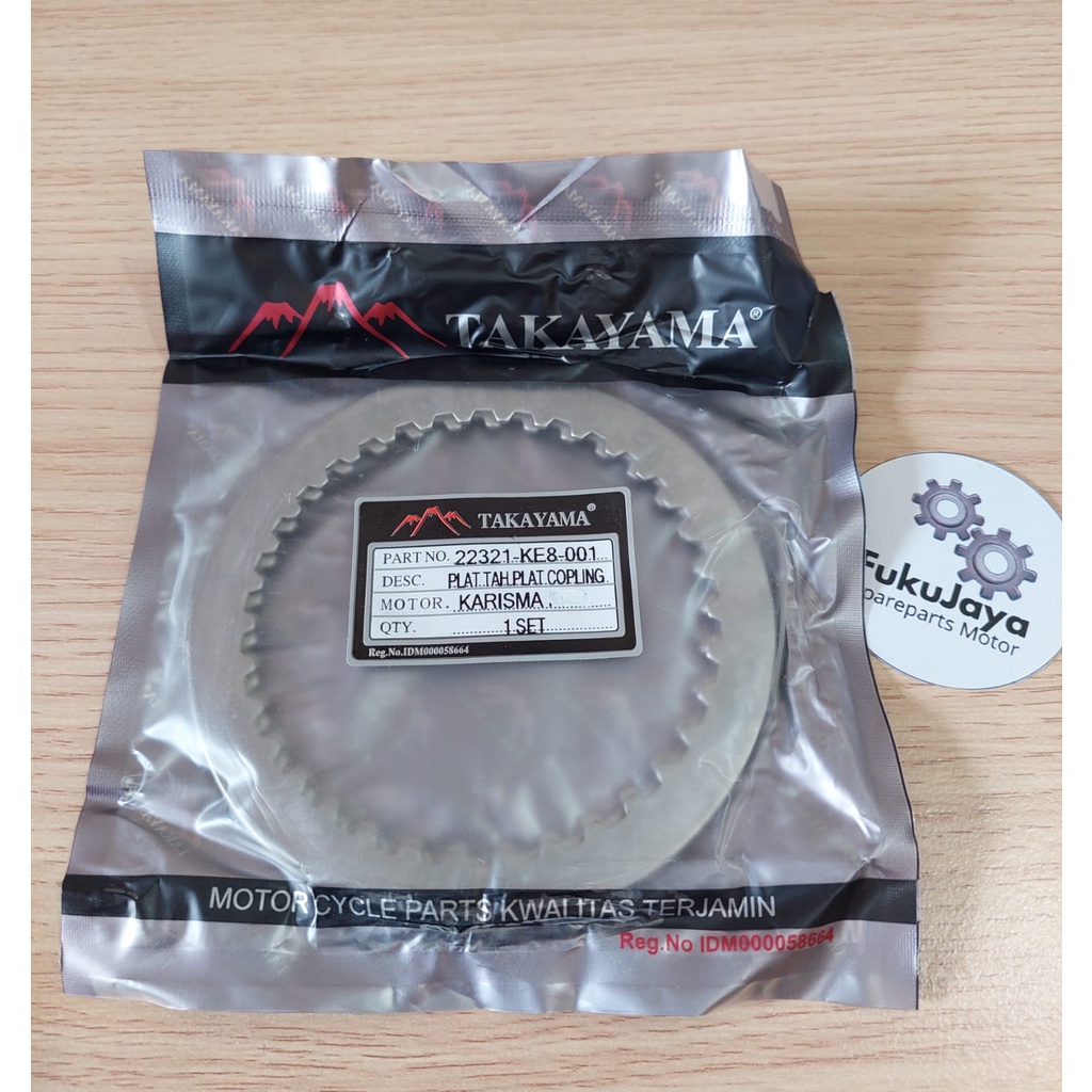 Jual Takayama Plat Tahanan Plat Copling Kopling Bintik Karisma - Supra X 125 (1 Set - 3 pcs ...