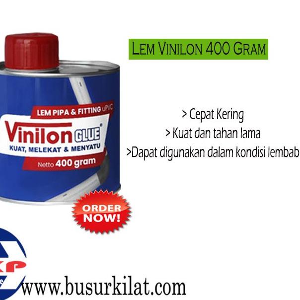Jual LEM PIPA PVC VINILON GLUE 400 GRAM + KUAS | Shopee Indonesia