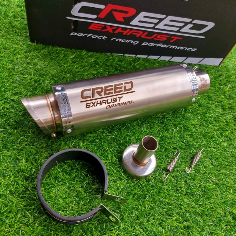 Jual Knalpot racing slencer silencer only inlet 50mm knalpot Creed ...