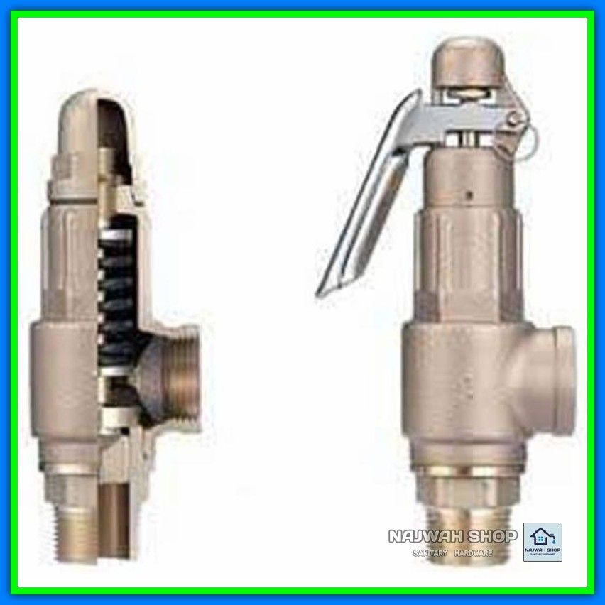 Jual Pressure Safety Valve 1/2" inch Hisec Lever Kuningan Brass Origin ...