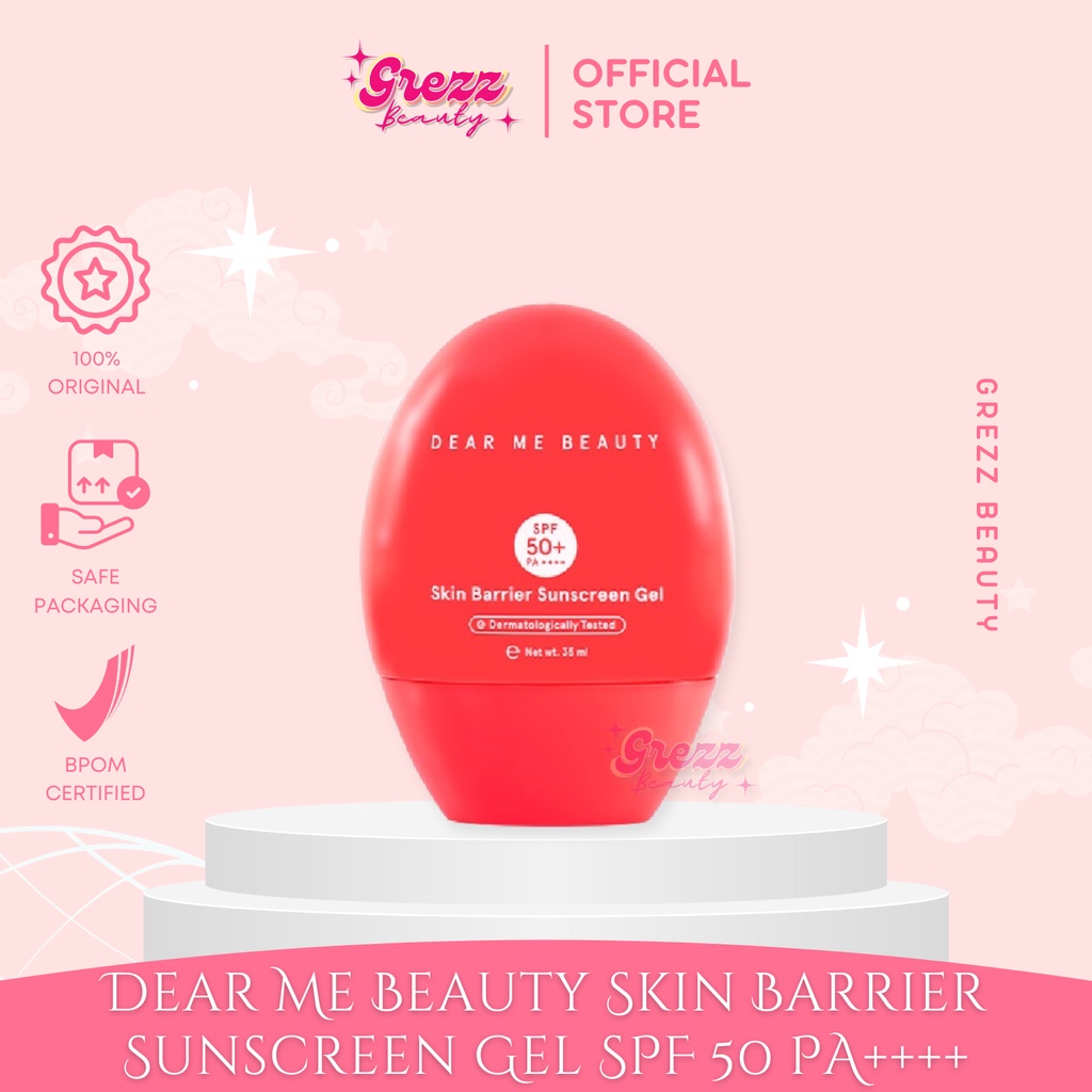 Jual Dear Me Beauty Skin Barrier Sunscreen Gel SPF 50 PA++++ (35ml ...