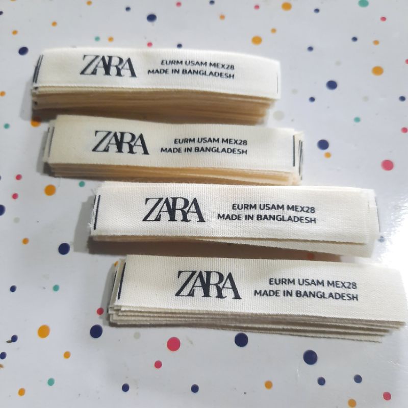 Jual [100pcs] Label baju custom label nama label merek label produk ...