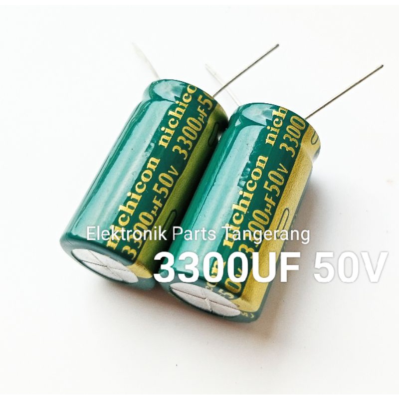 Jual (1 Buah) KAPASITOR ELCO 3300UF 50V CAPACITOR ELCO 3300UF 50V KAPASITOR 3300UF 50V CAPACITOR ...