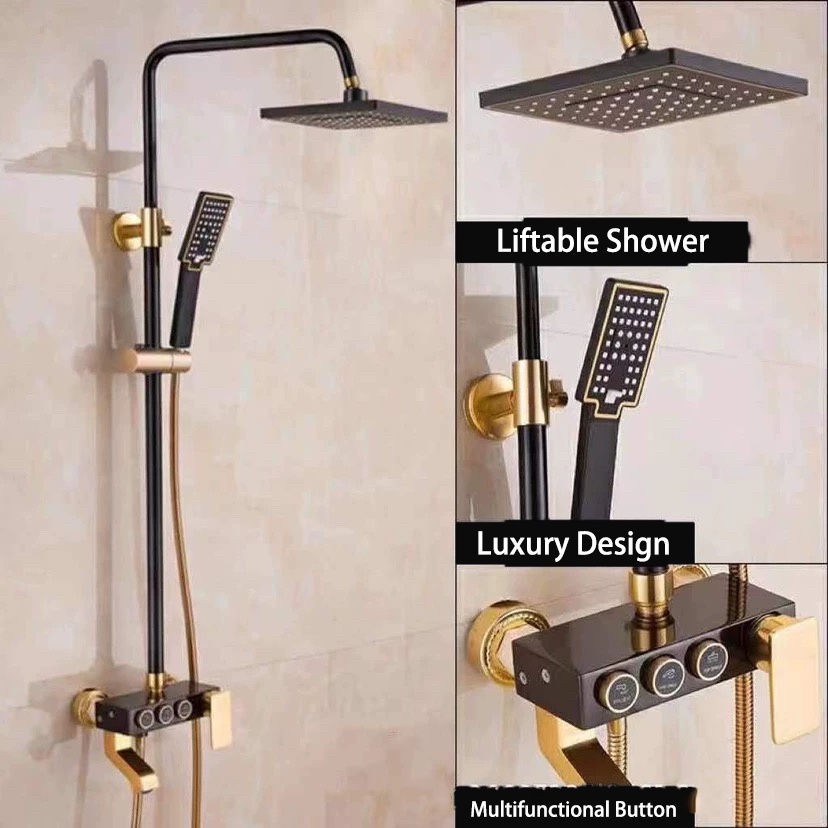 Jual Shower Kamar Mandi 3 Dalam 1 Set Shower Faucet Panas Dan Dingin ...