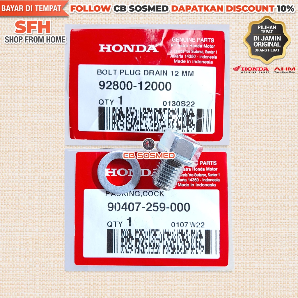 Jual Baut Tap Oli Mesin New CB150R StreetFire K15G Baut Pembuangan Oli ...