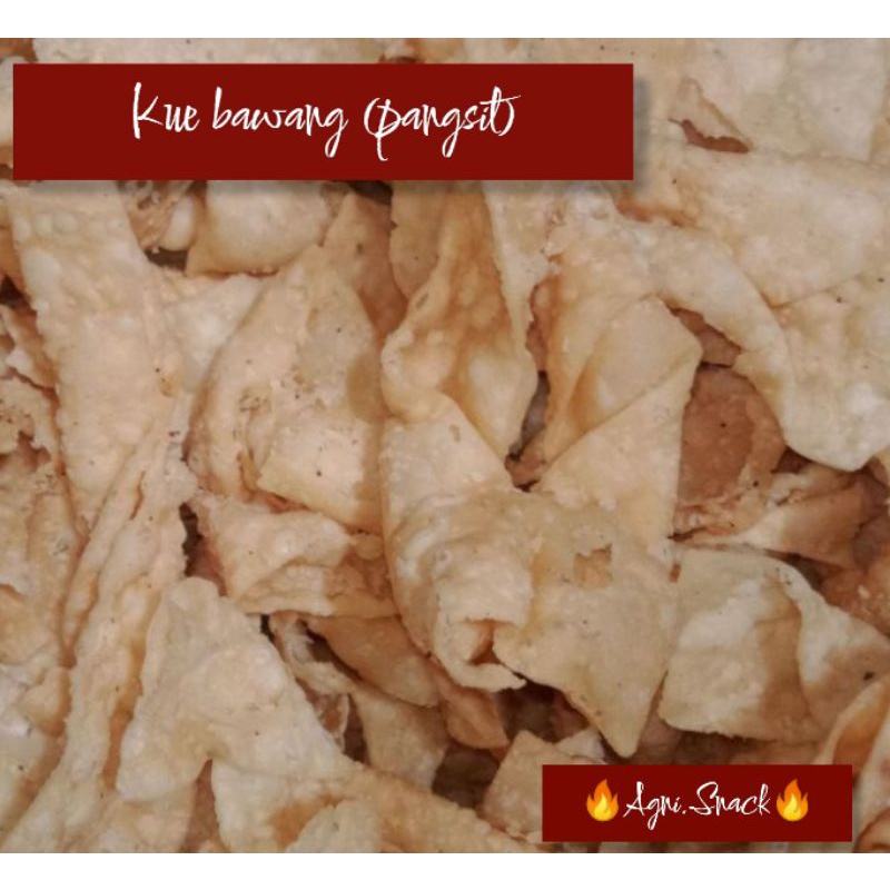 Jual pangsit /keripik pangsit/kue bawang/pangsit bawang 250gram ...