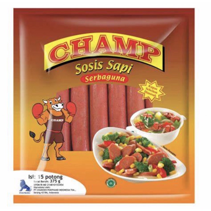 Jual CHAMP SOSIS SAPI SERBAGUNA 375 GR / SOSIS SAPI | Shopee Indonesia