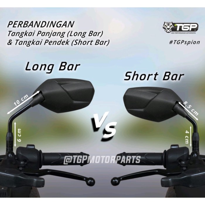 Jual Spion Spion Tgp Delta Motif Carbon Permanent Motor Honda & Yamaha ...